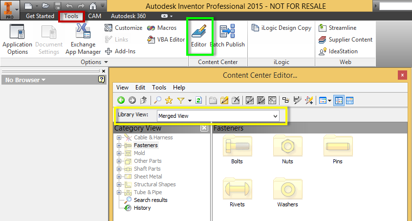 قطعات استاندارد مرکز محتویات (Content Center Parts) – انجمن تخصصی و ...