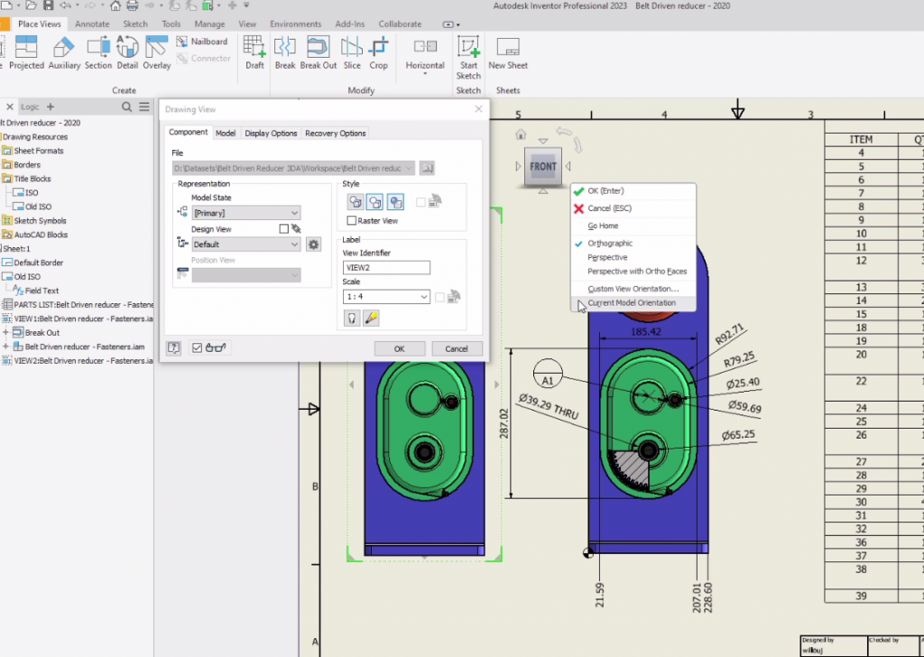 قابلیت های جدید Inventor 2023.2 محیط Drawing – انجمن تخصصی و آموزشی ...